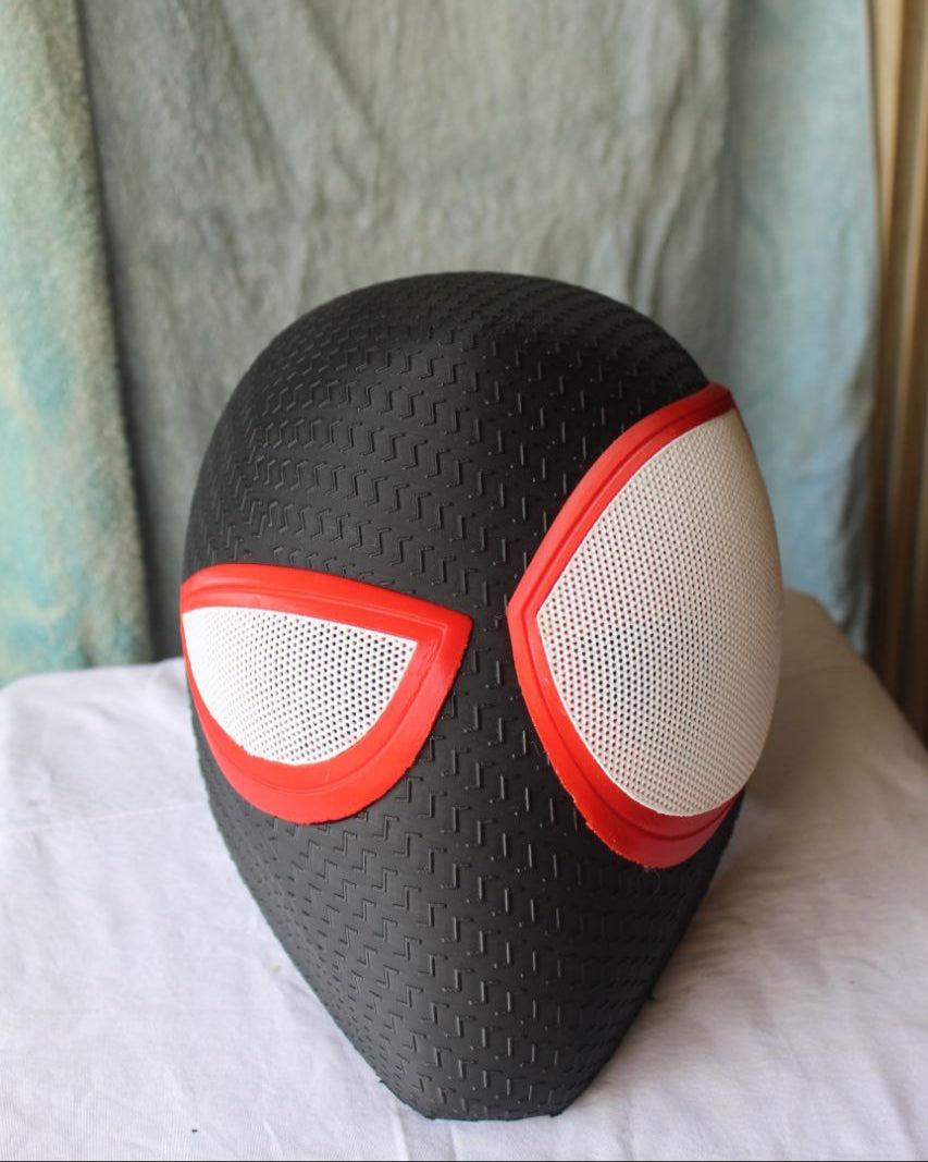 Miles Morales Mask- magnetic convertible eyes – PrintZee